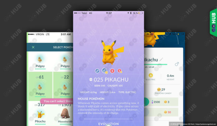 Shiny Pikachu is now available worldwide! | Pokémon GO Hub