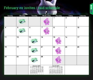 EX Raid invites sent out for a January 31 EX raid, schedule and future ...