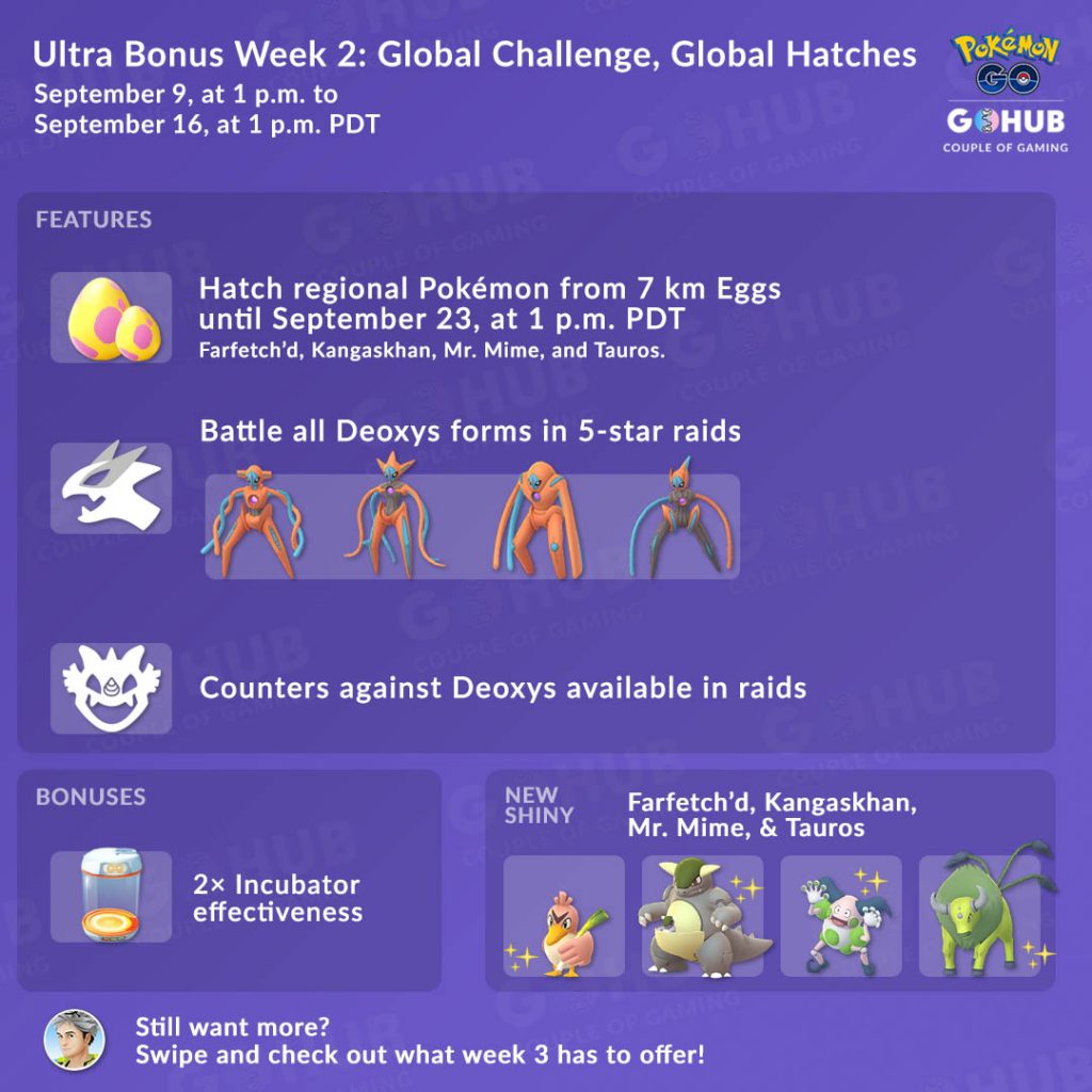 Ultra Bonus Event Guide Week 2 2019 Pokémon Go Hub