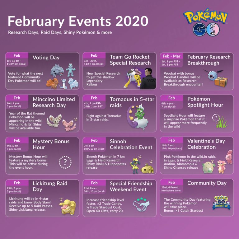 February 2020 Pokémon GO Events | Pokémon GO Hub
