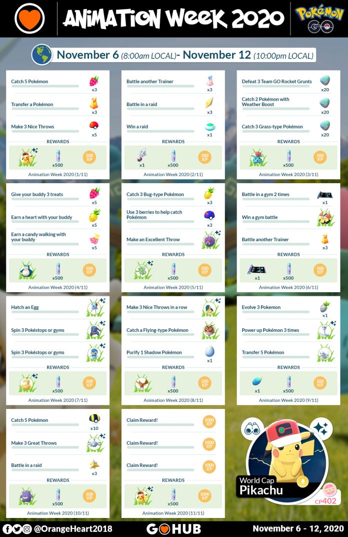 The Animation Week 2020 Event | Pokémon GO Hub