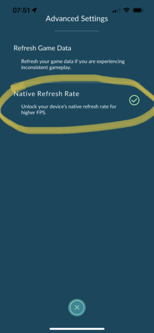 How to play at Native Refresh Rate in Pokémon GO | Pokémon GO Hub
