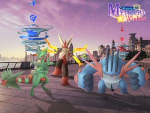 Mega Sceptile, Blaziken and Swampert as Grass, Fire and Water-type Raid ...