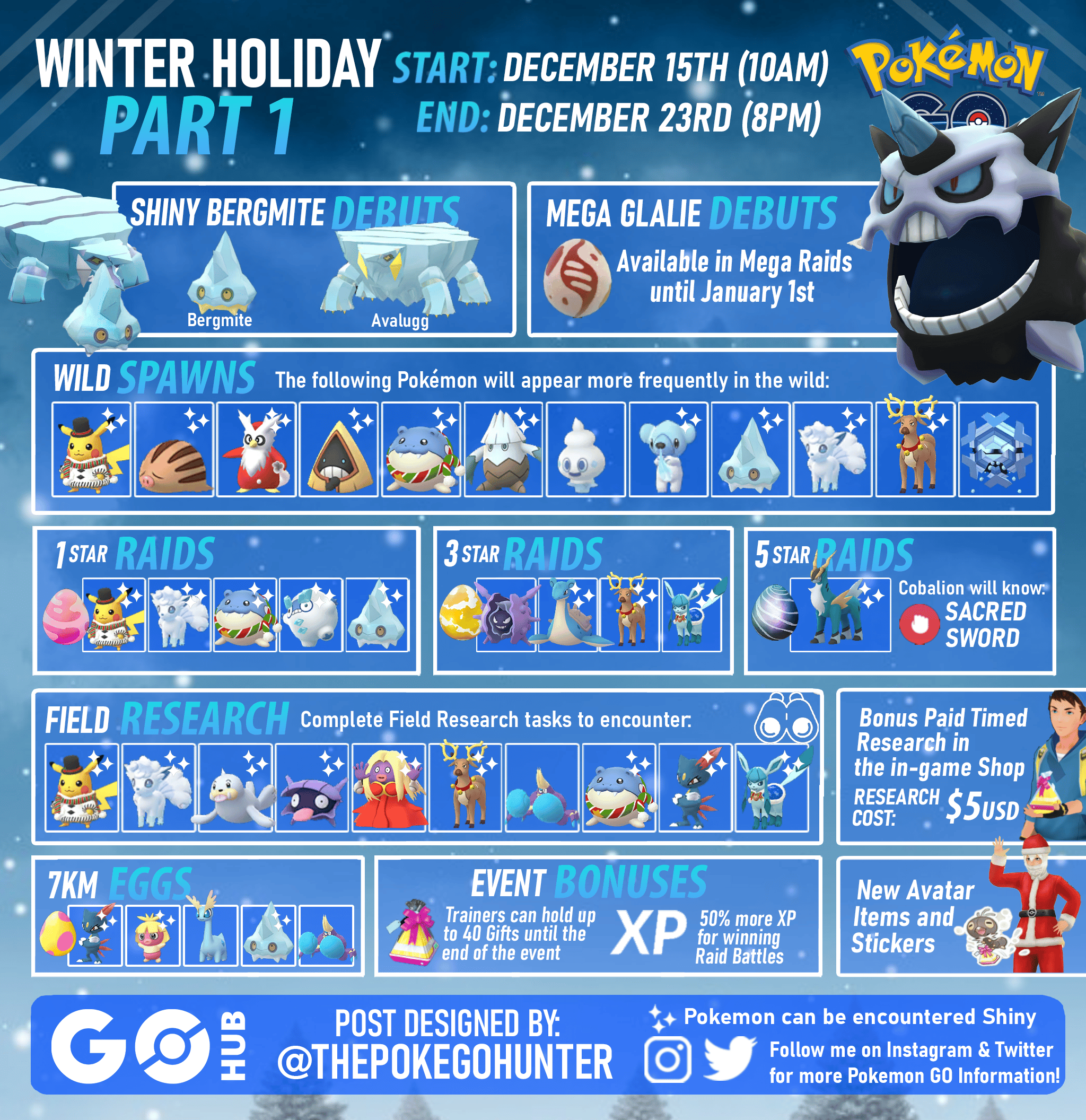 Pok mon GO Winter Holiday 2022 Part 1 Pok mon GO Hub