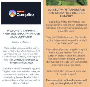 Niantic Campfire tests Team Up, a native Raid group finder for Pokémon ...