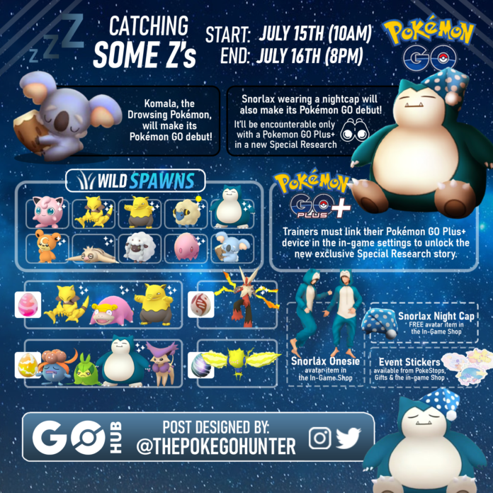 Pokémon GO Catching Some Z's Event | Pokémon GO Hub