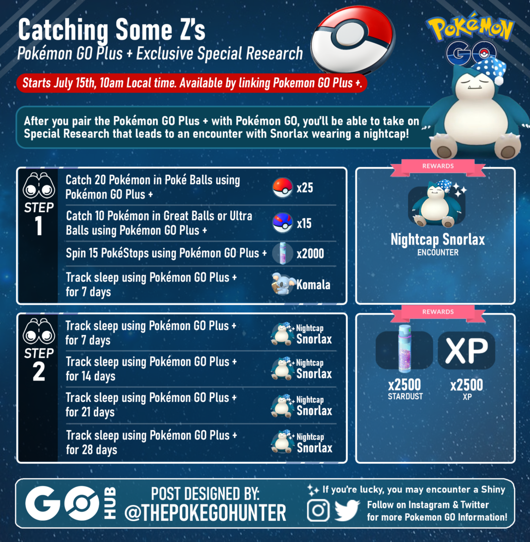 Catching Some Z’s Special Research: Guide, Tasks and Rewards | Pokémon ...