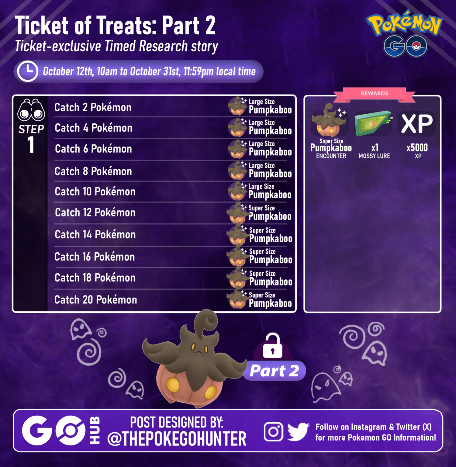 October 2023 Pokémon GO Ticket of Treats! | Pokémon GO Hub