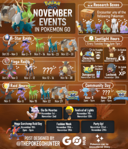 Pokémon GO November 2023 Event Guide | Pokémon GO Hub