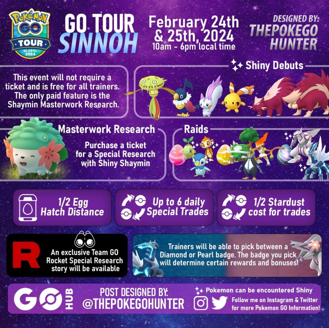 Pokémon GO Tour Sinnoh: Global | Pokémon GO Hub