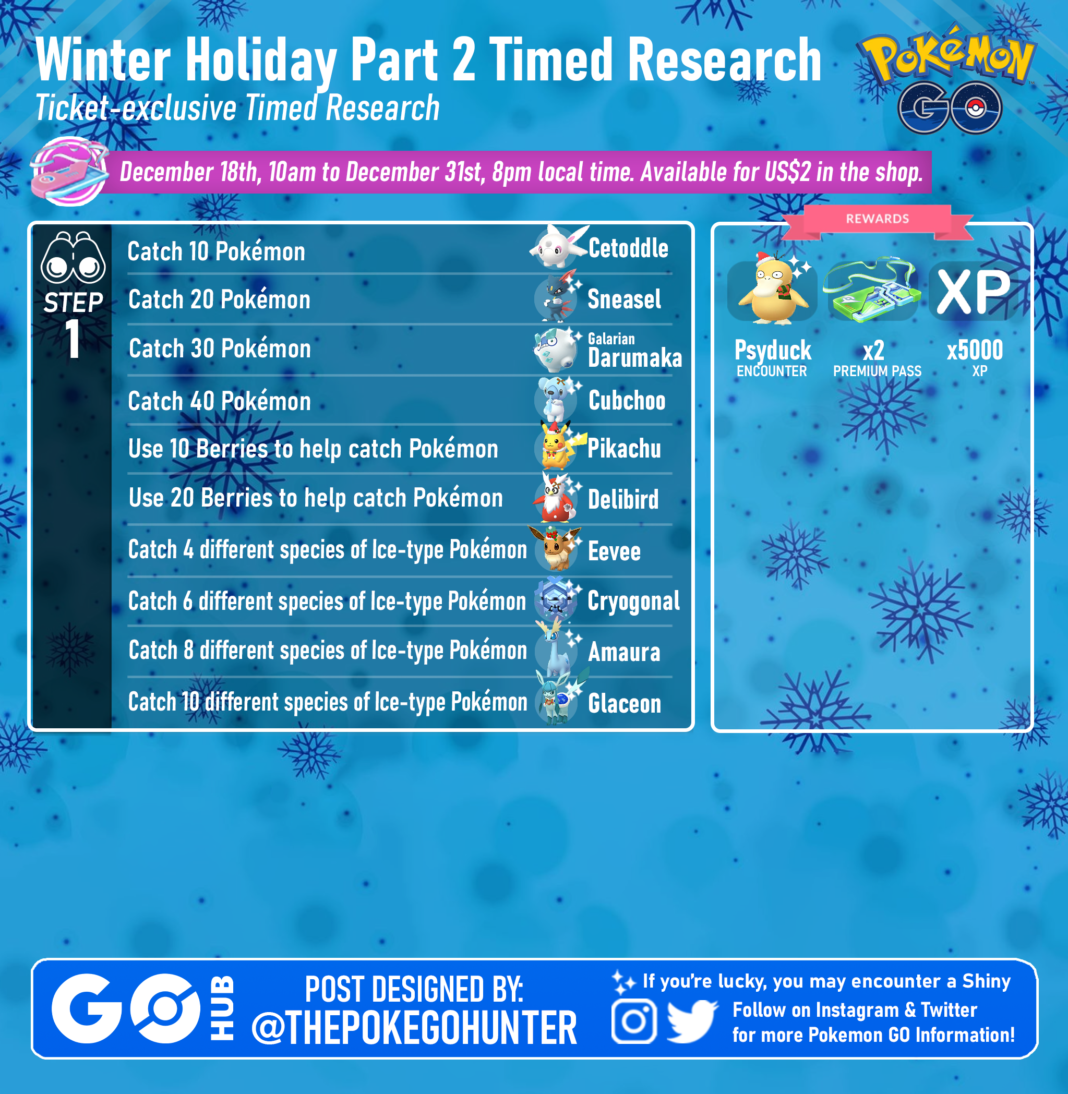 Pokémon GO Winter Holiday 2023: Part 2 | Pokémon GO Hub