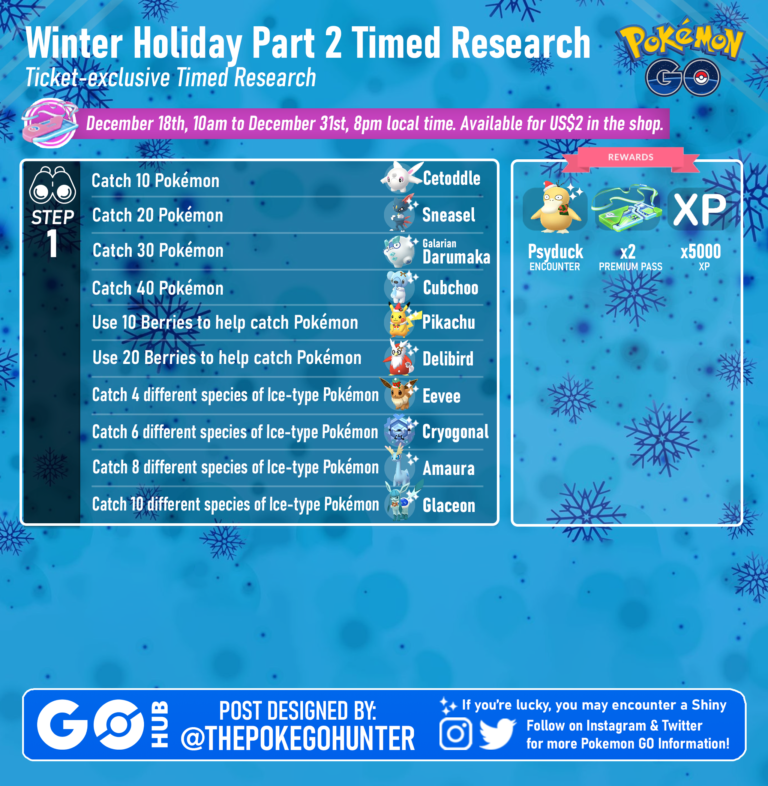 Pokémon GO Winter Holiday 2023 Part One | Pokémon GO Hub
