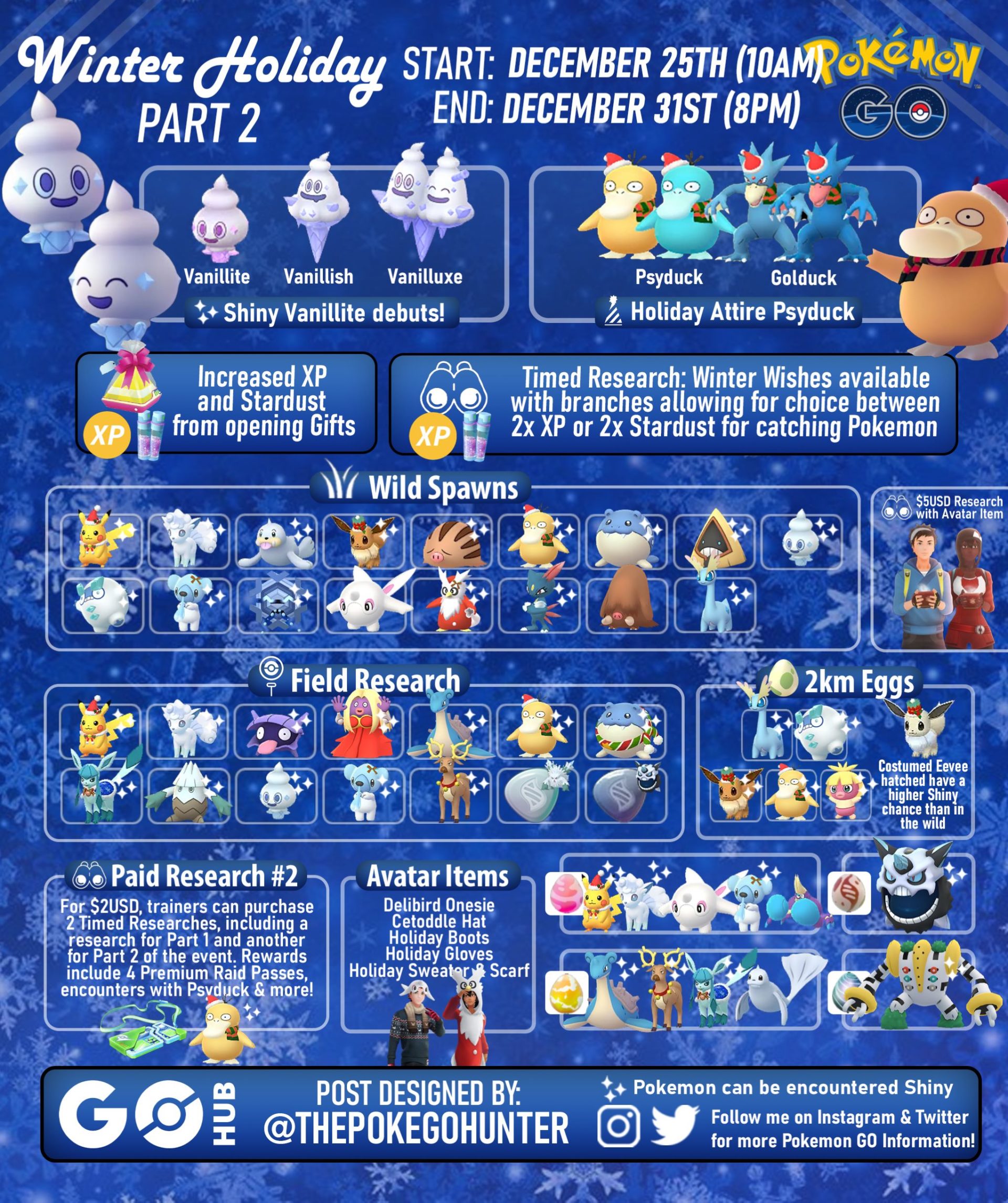 Pokémon GO Winter Holiday 2023: Part 2 | Pokémon GO Hub