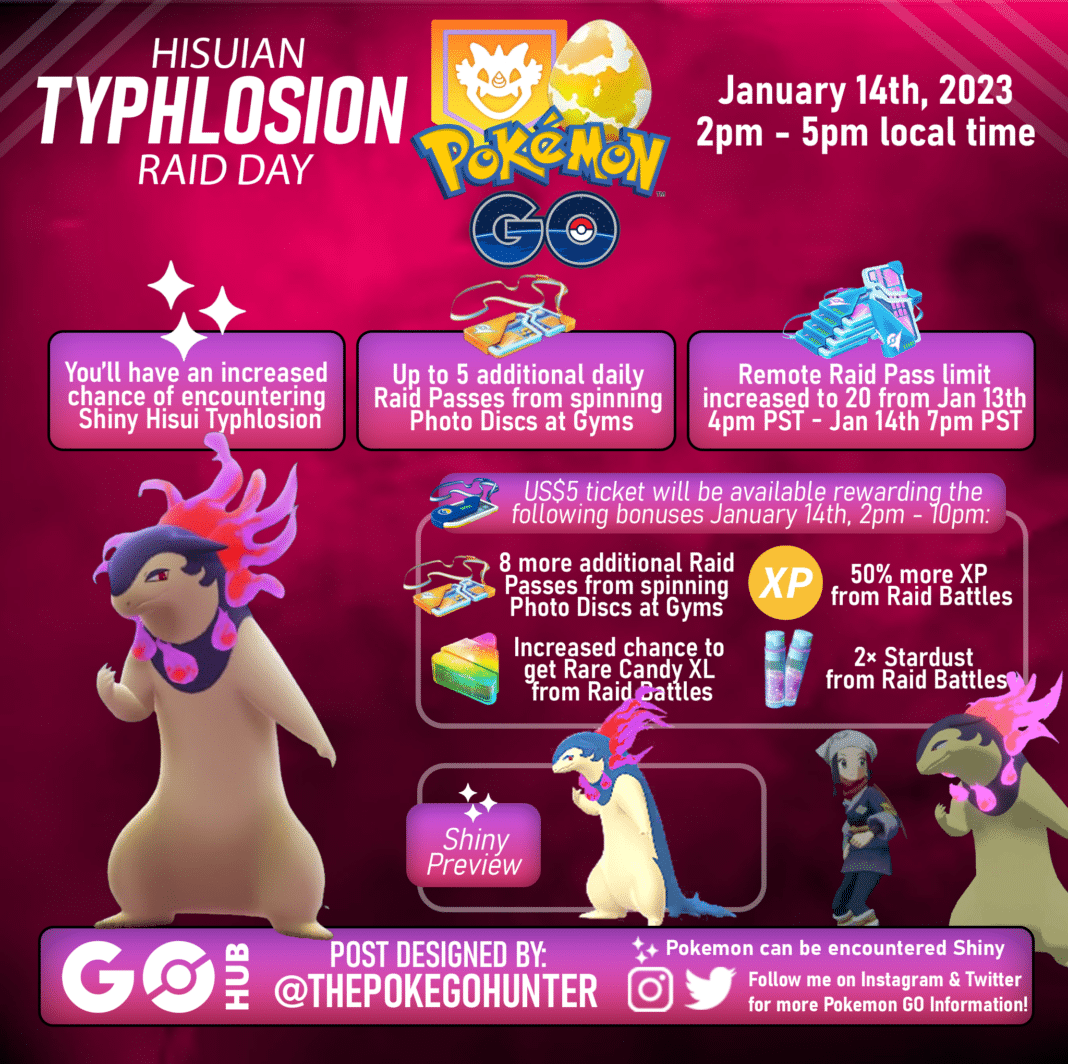 Raid Day: Hisuian Typhlosion | Pokémon GO Hub