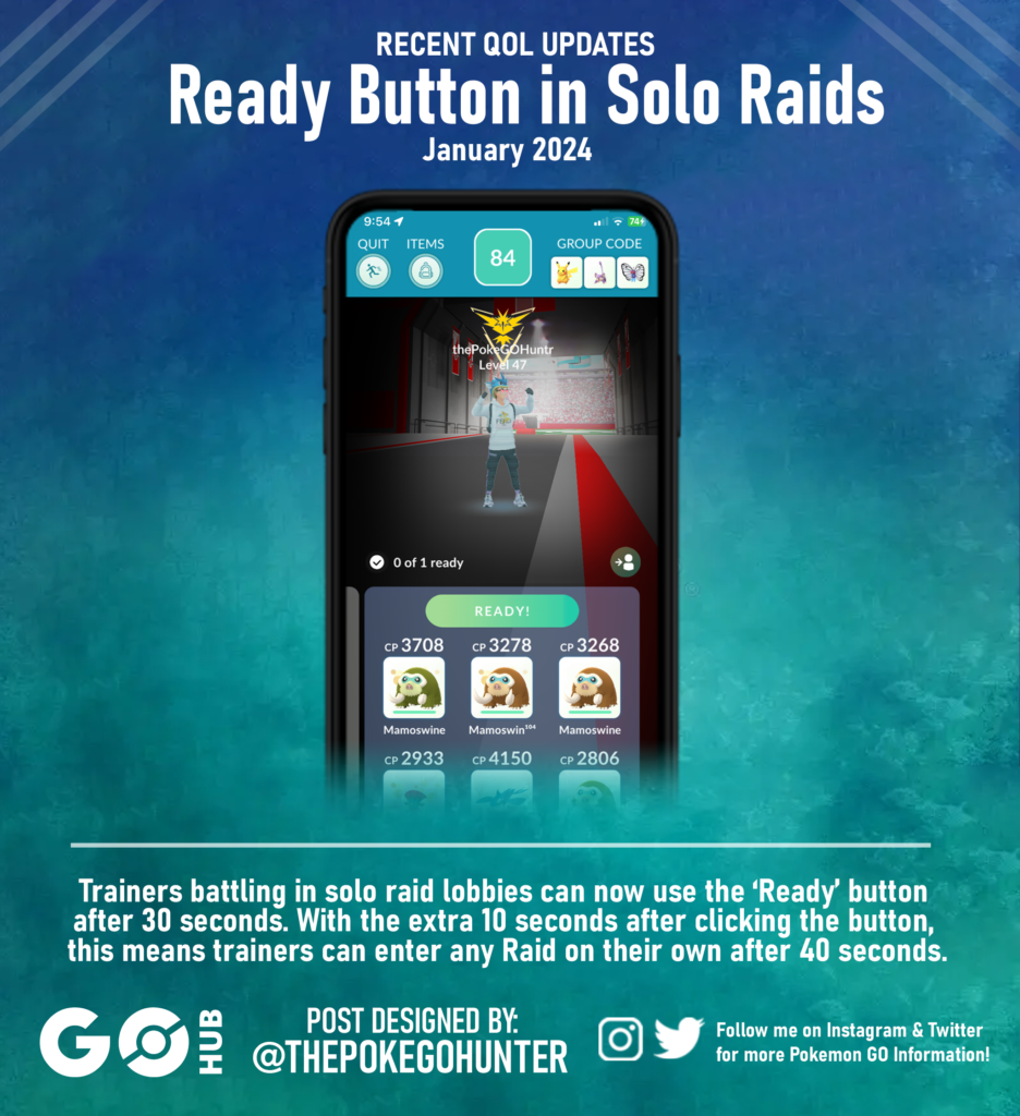 New Quality of Life Update: Ready Button for Single Player Lobbies ...