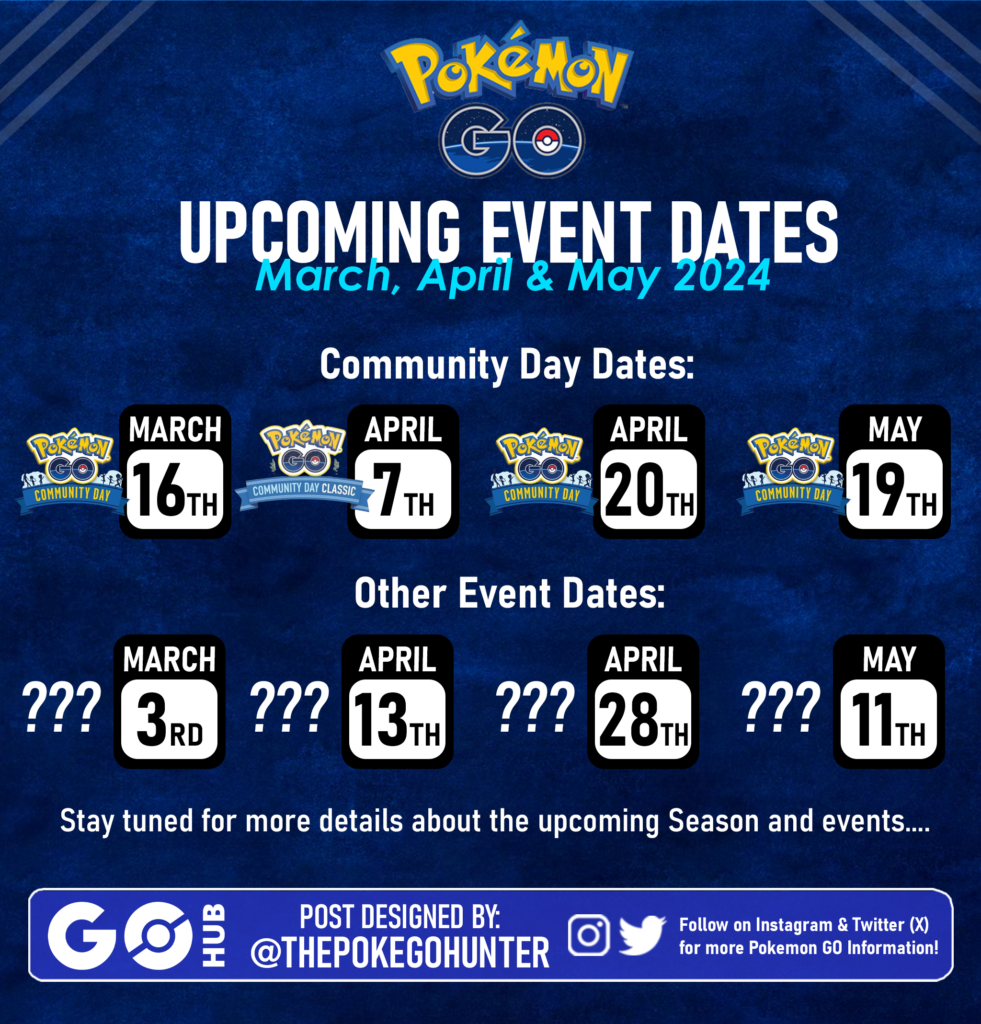 Next Season Dates for your Diary! | Pokémon GO Hub