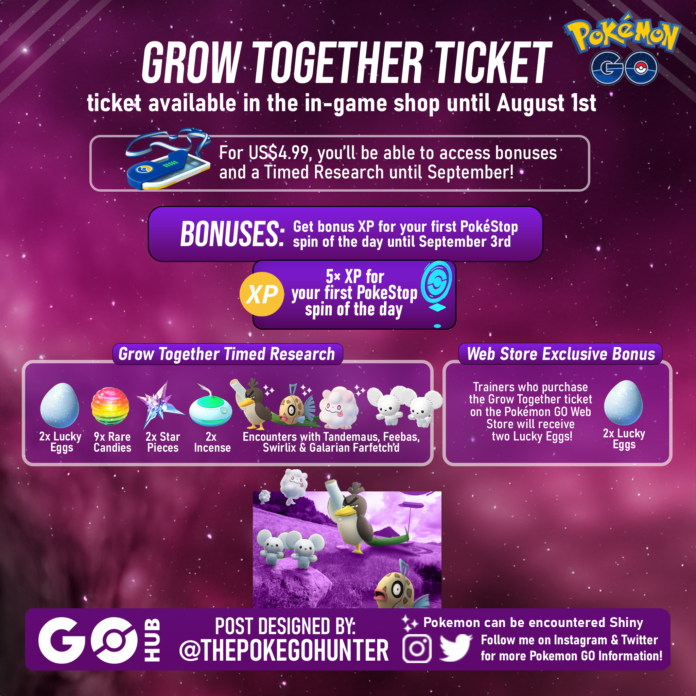 Pokémon GO Grow Together Ticket | Pokémon GO Hub