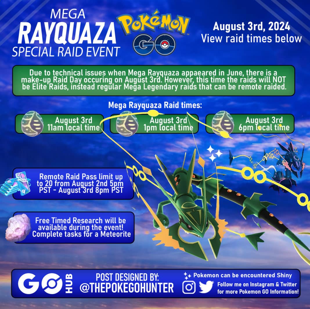 Mega Rayquaza Special Raid Event | Pokémon GO Hub