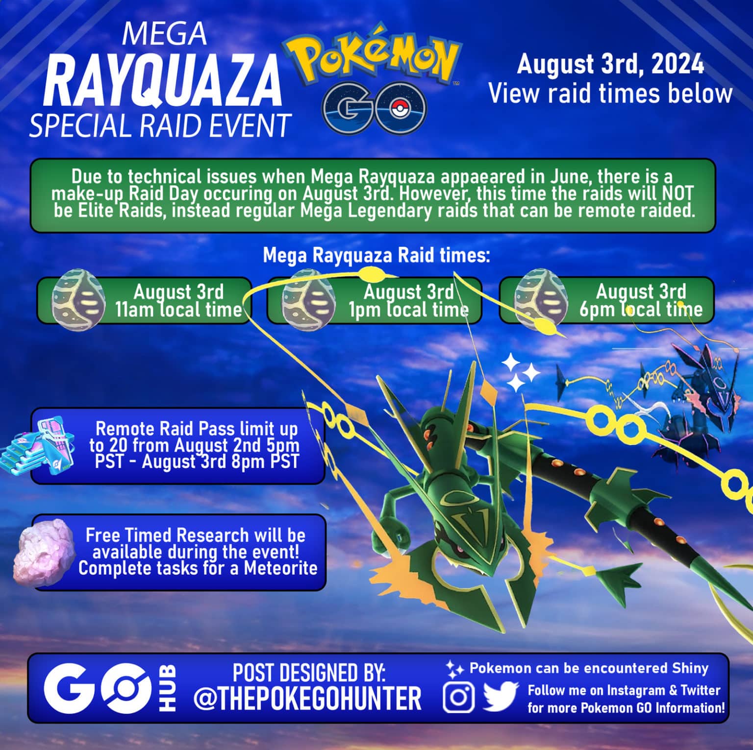 Mega Rayquaza Special Raid Event | Pokémon GO Hub