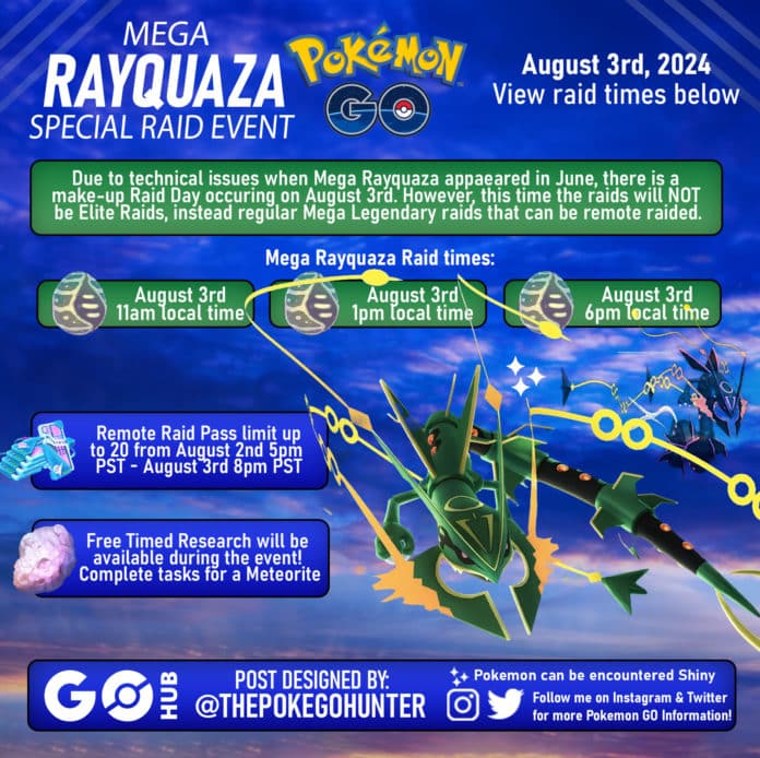 Mega Rayquaza Special Raid Event | Pokémon GO Hub