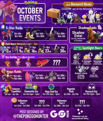 Pokémon GO October 2024 Events Guide | Pokémon GO Hub