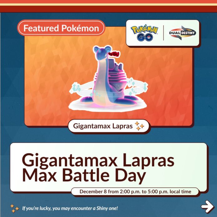 Gigantamax Lapras Max Battle Day (December 2024) | Pokémon GO Hub
