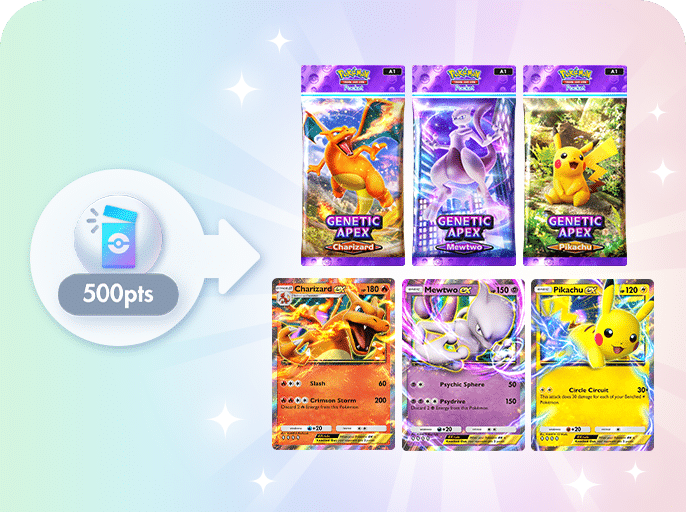 How to craft Rare Cards using Pack Points in Pokémon TCG Pocket | Pokémon GO Hub
