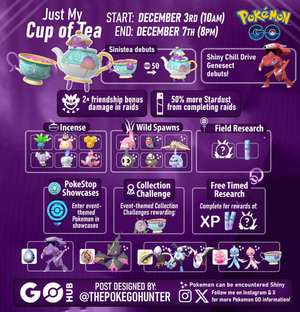 Just My Cup of Tea Event | Pokémon GO Hub