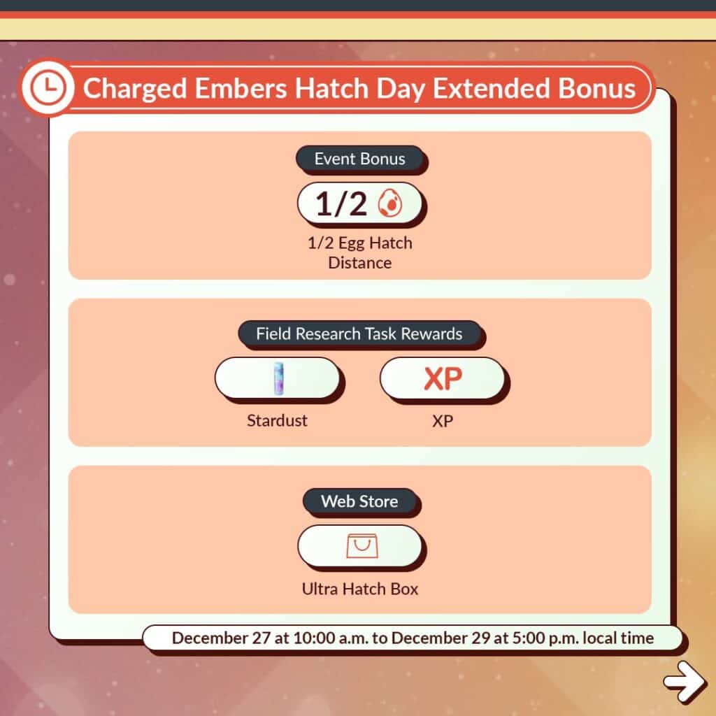 Charged Embers Hatch Day | Pokémon GO Hub