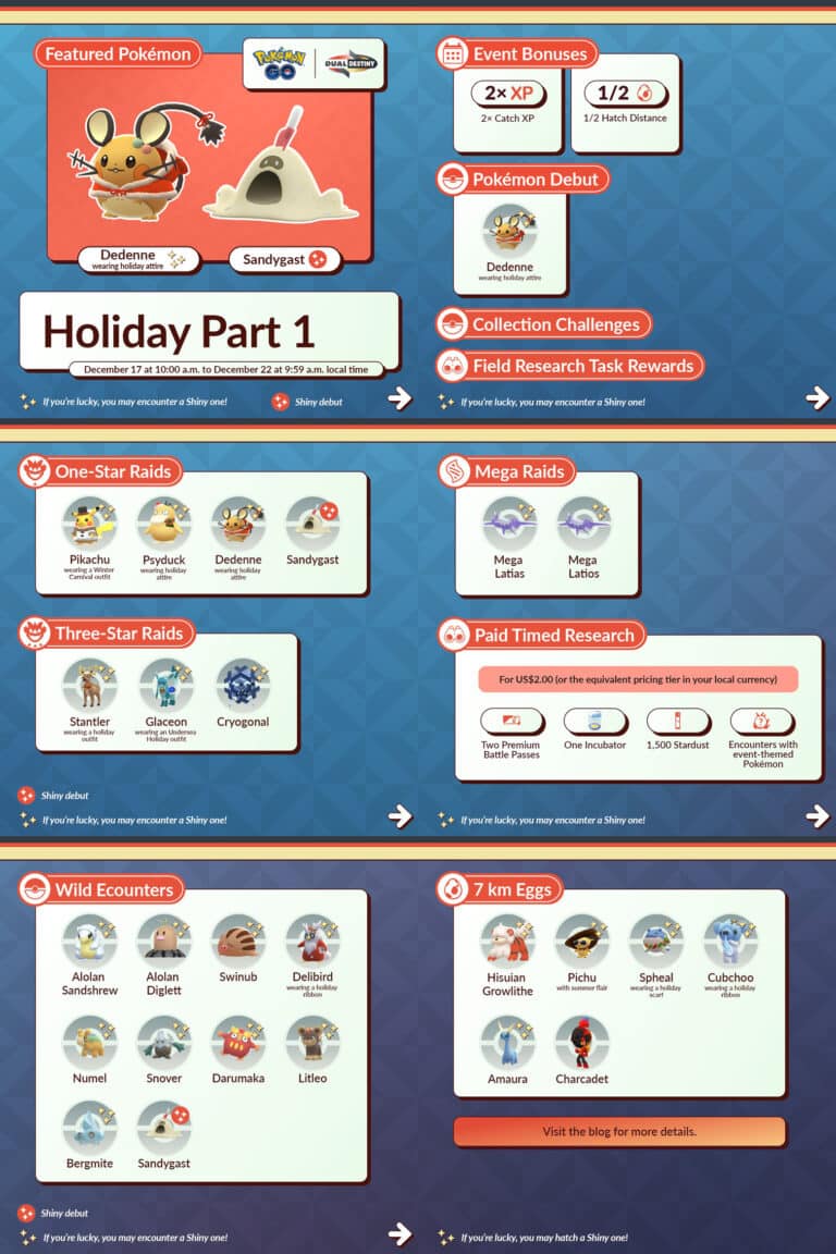 Pokémon GO Holiday Part 1 (2024) | Pokémon GO Hub