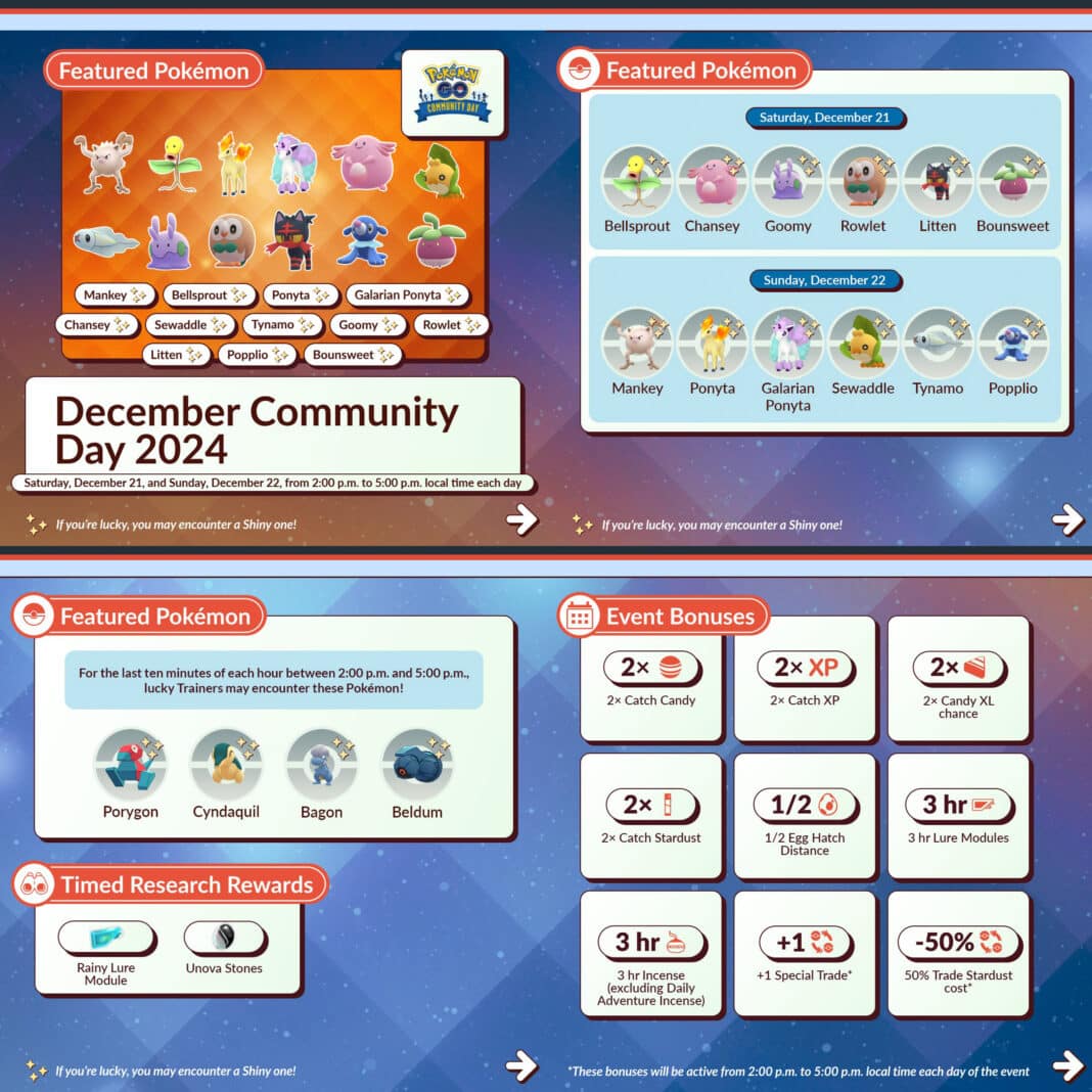 Pokémon GO December Community Day 2024 | Pokémon GO Hub