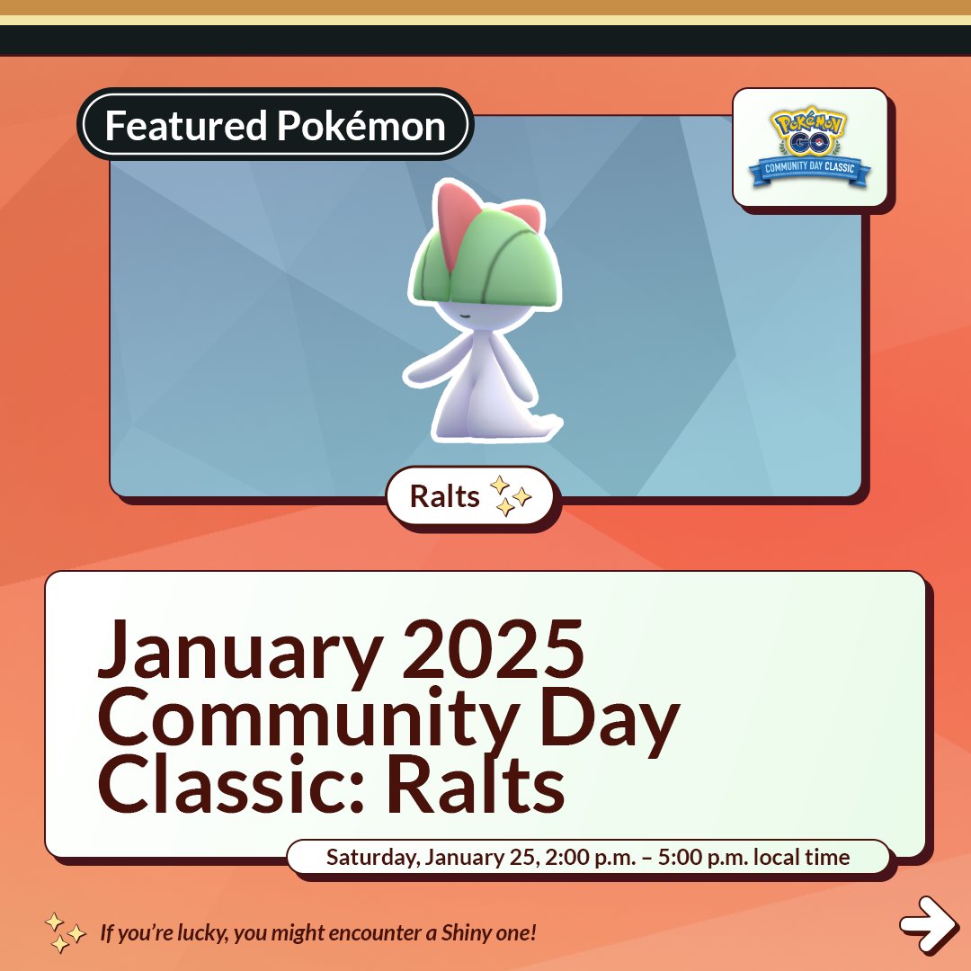 Ralts Community Day Classic: January 2025 | Pokémon GO Hub
