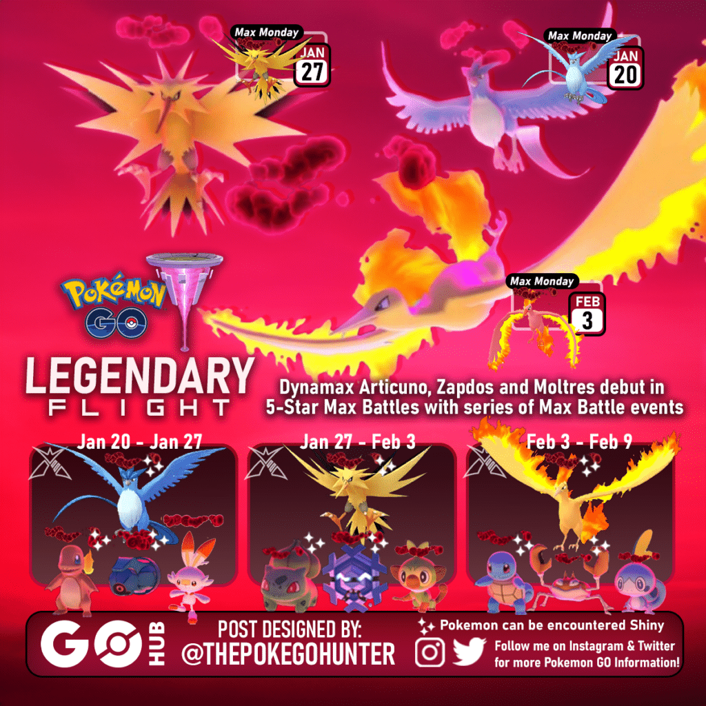 Pokémon GO Legendary Flight Event | Pokémon GO Hub