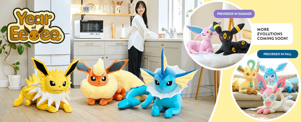 Pokémon is Selling Life-Sized Eeveelution Plushies | Pokémon GO Hub