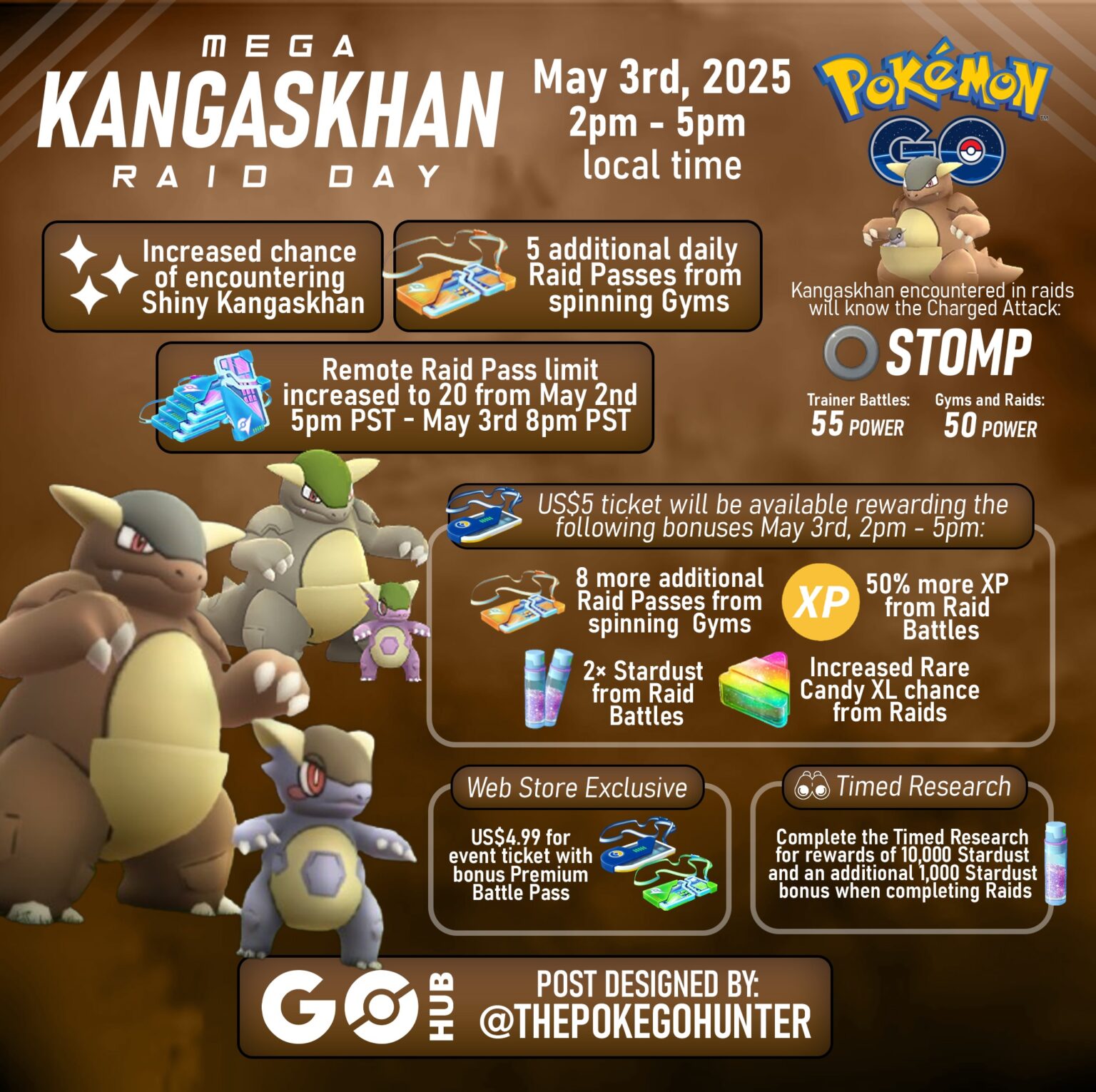 Mega Kangaskhan Raid Day | Pokémon GO Hub