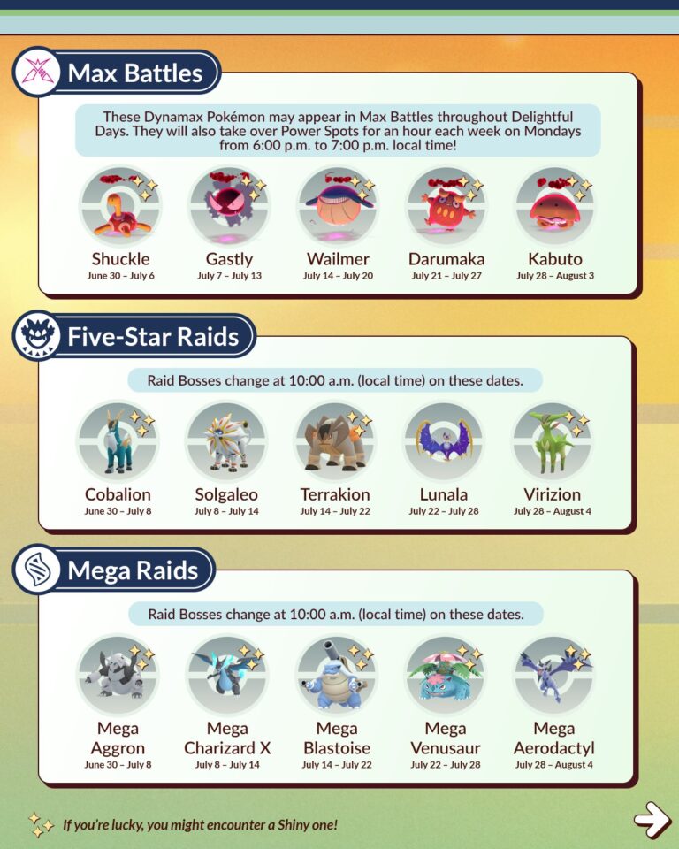 Pokémon GO July 2025 Events | Pokémon GO Hub