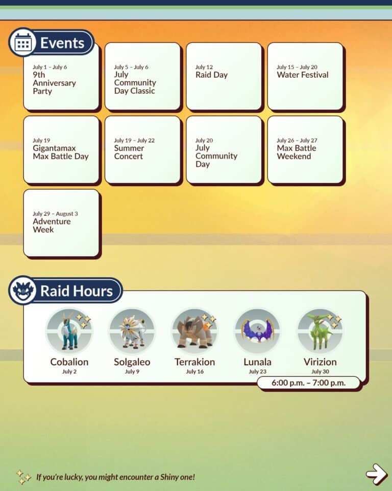 Pokémon GO July 2025 Events | Pokémon GO Hub