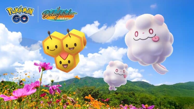 Pokémon GO Sweet Swarm Event: Boosted Shiny Combee and Shiny Swirlix ...
