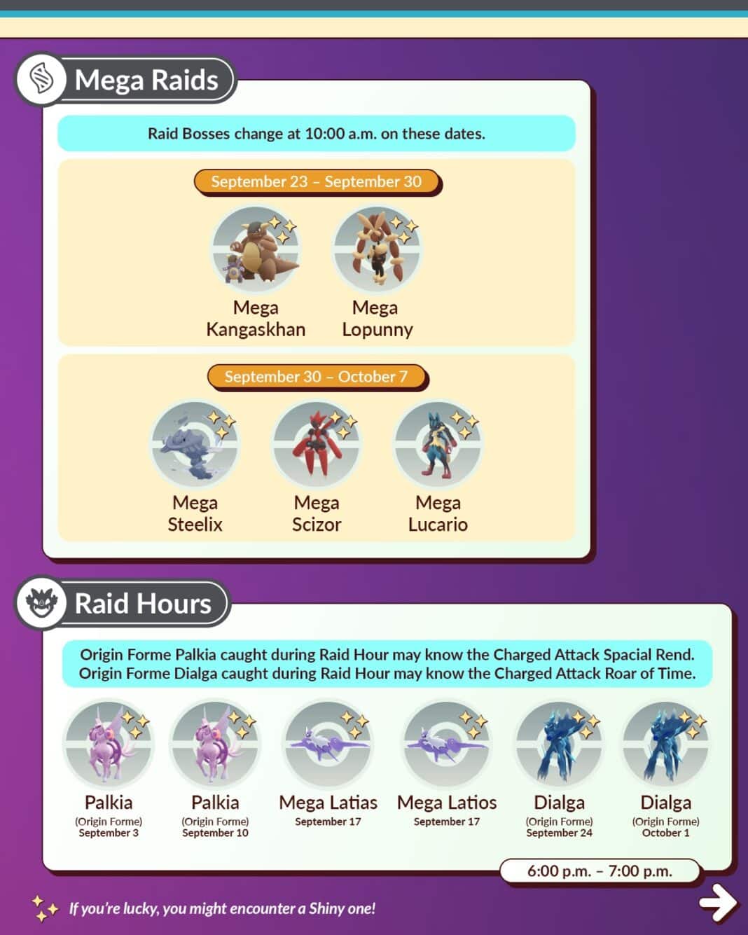 Pokémon GO September 2025 Events | Pokémon GO Hub