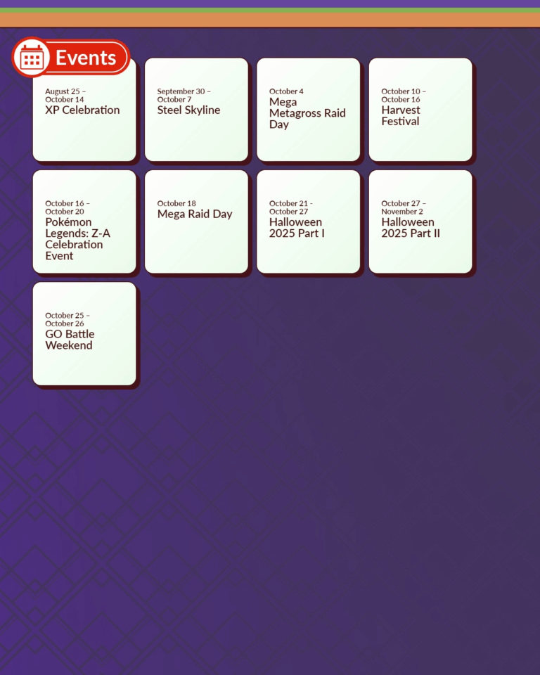 Pokémon GO October 2025 Events | Pokémon GO Hub