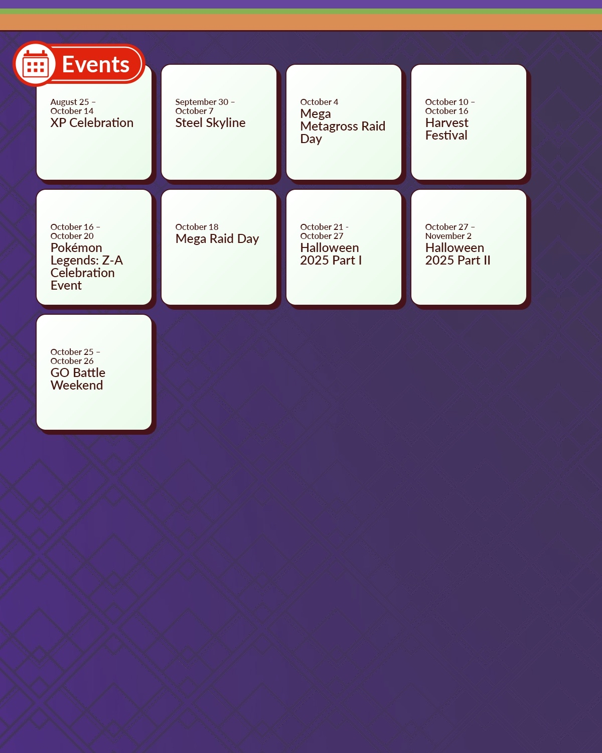 Pokémon GO October 2025 Events | Pokémon GO Hub