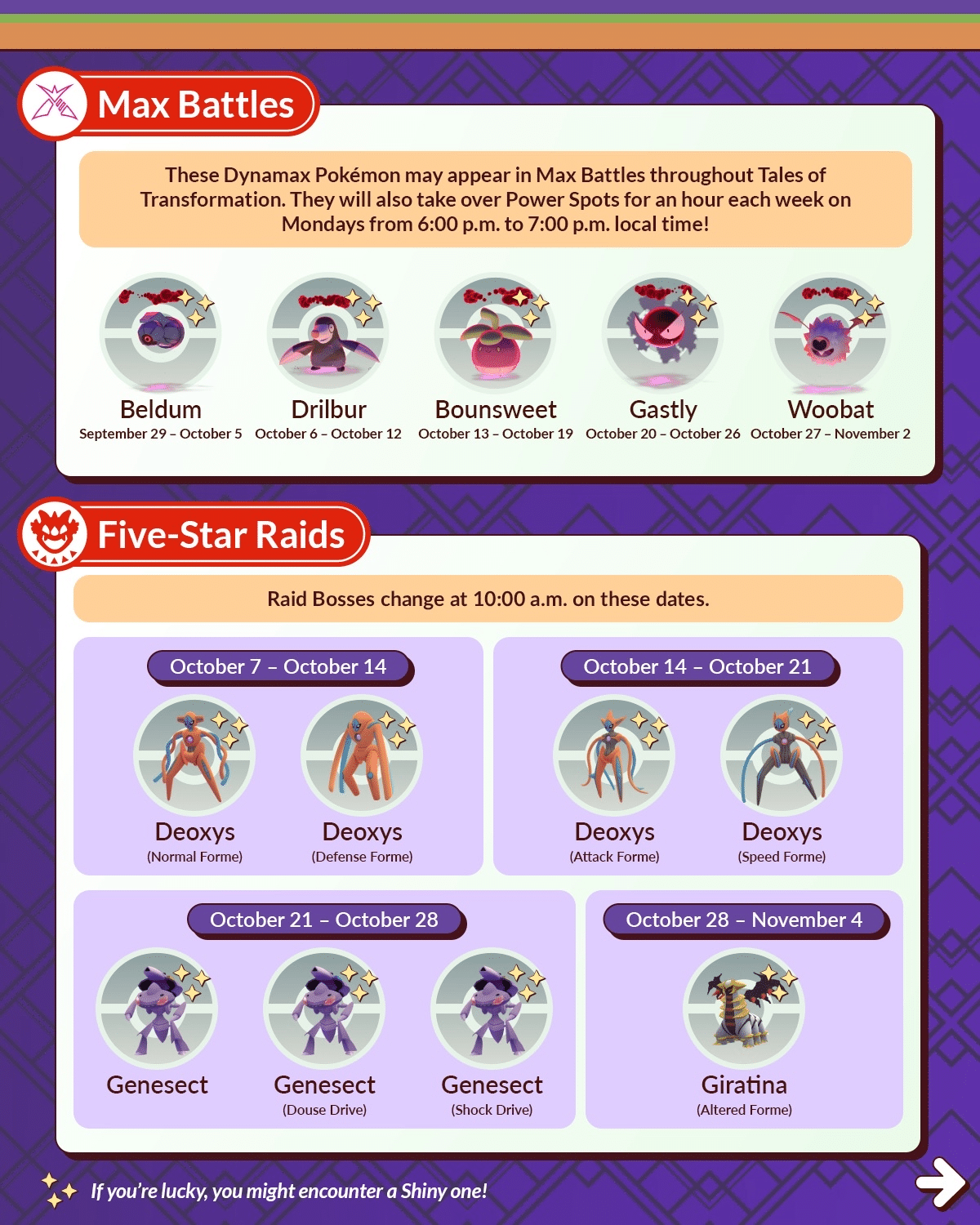 Pokémon GO October 2025 Events | Pokémon GO Hub