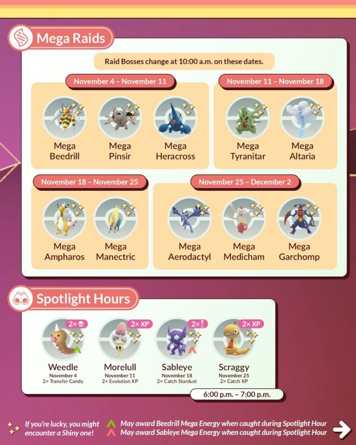 Pokémon GO November 2025 Events | Pokémon GO Hub