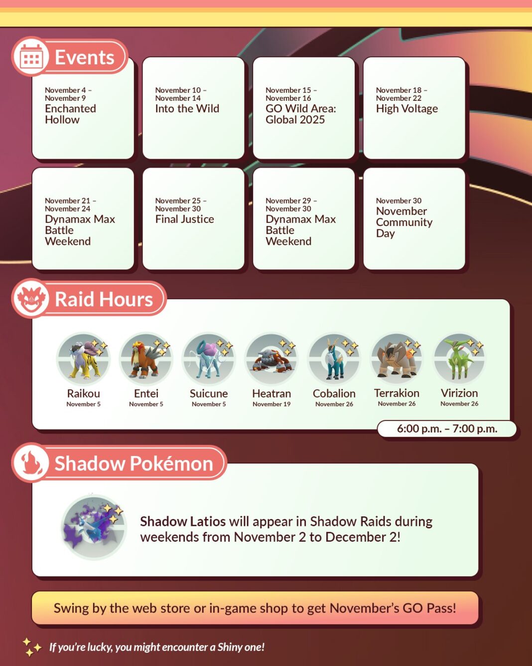Pokémon GO November 2025 Events | Pokémon GO Hub