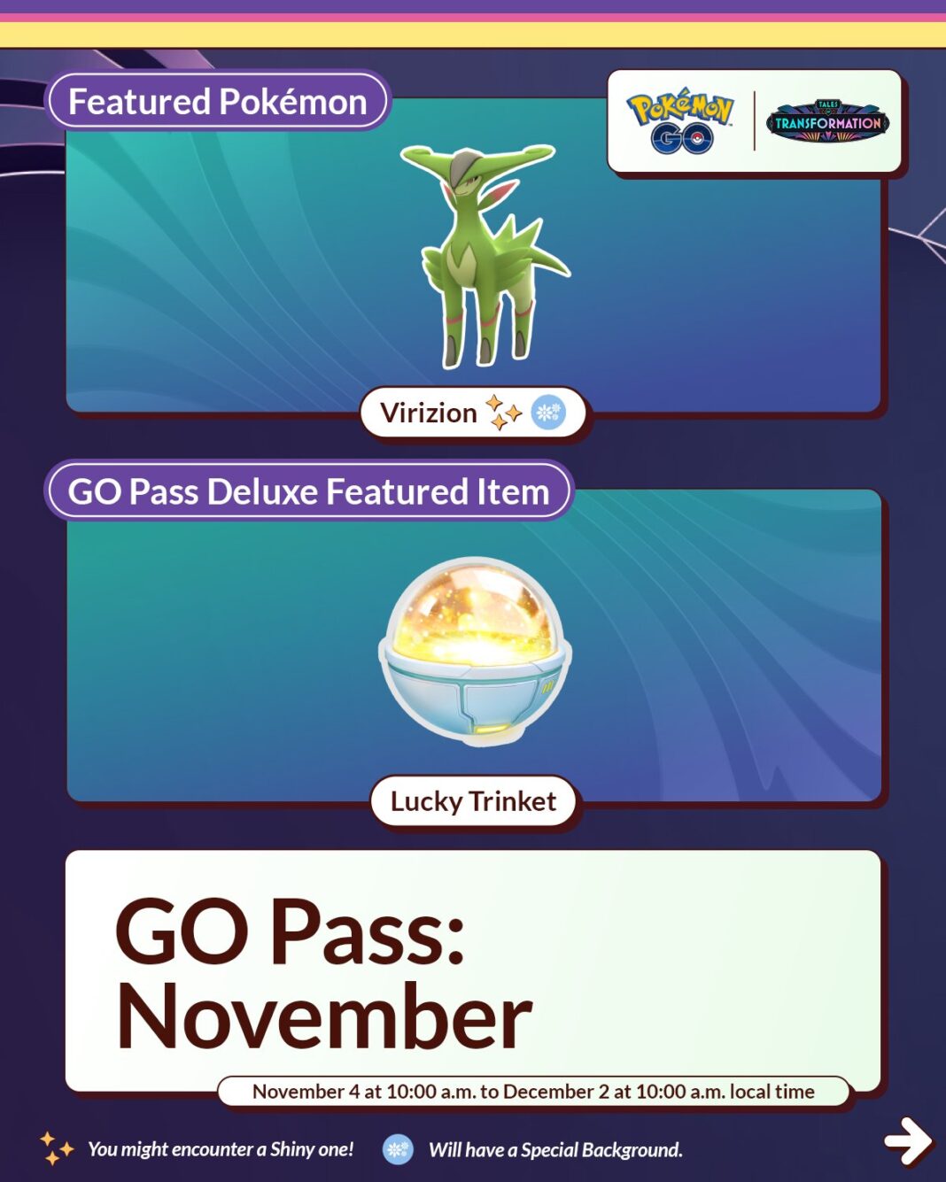 GO Pass November 2025: The Lucky Trinket Returns! | Pokémon GO Hub