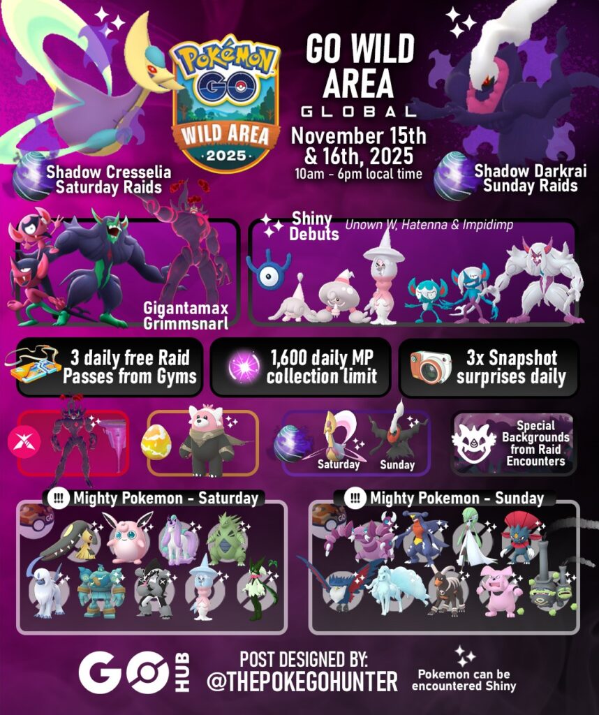 GO Wild Area 2025: Global | Pokémon GO Hub