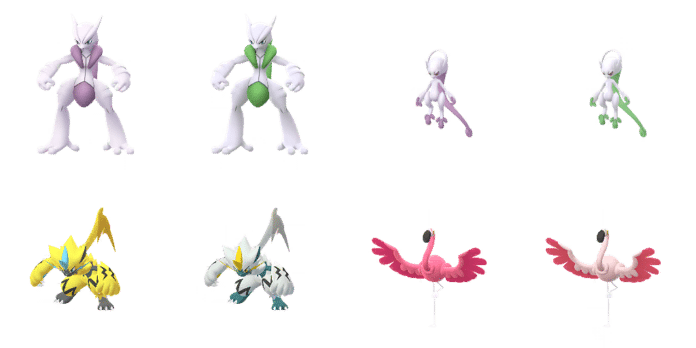 Mega Mewtwo, Zeraora, and Flamigo Assets Updated in Pokémon GO ...