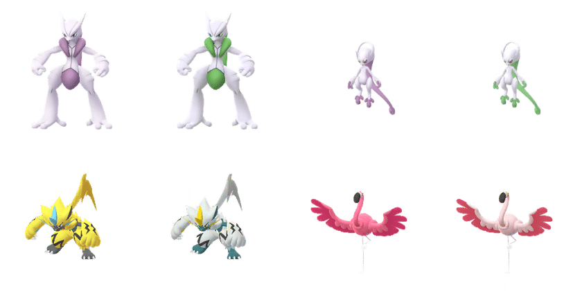 Mega Mewtwo, Zeraora, and Flamigo Assets Updated in Pokémon GO ...