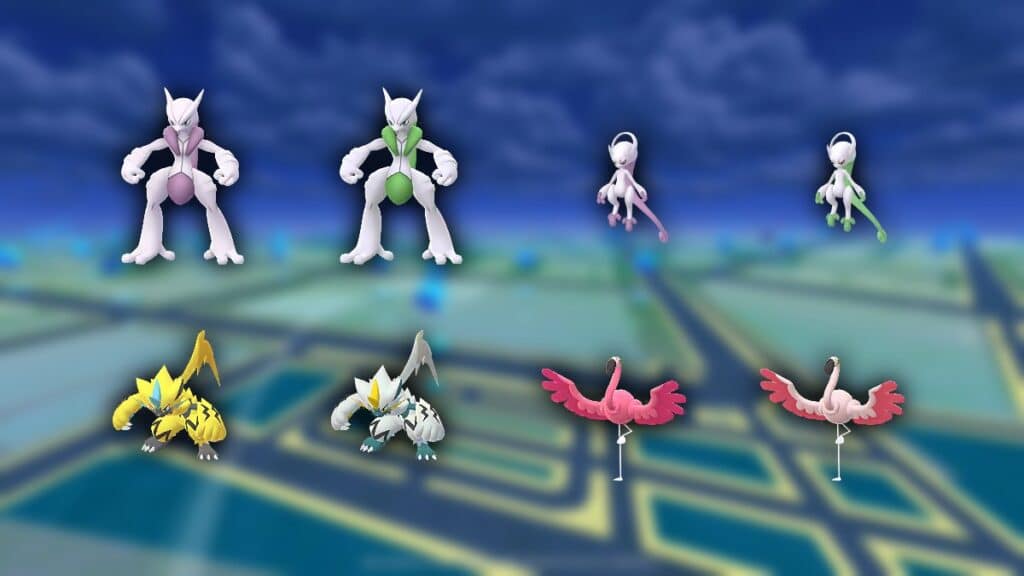 Mega Mewtwo, Zeraora, and Flamigo Assets Updated in Pokémon GO ...