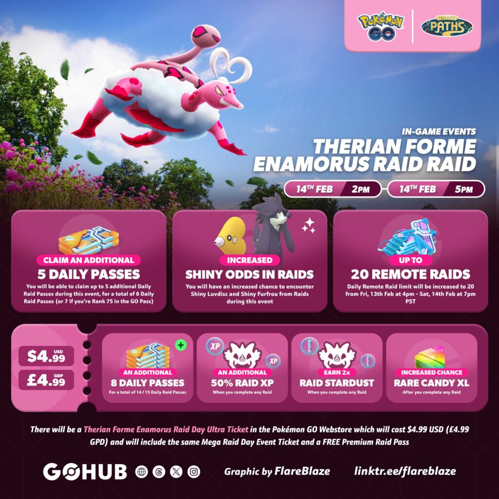 Therian Forme Enamorus Raid Day | Pokémon GO Hub